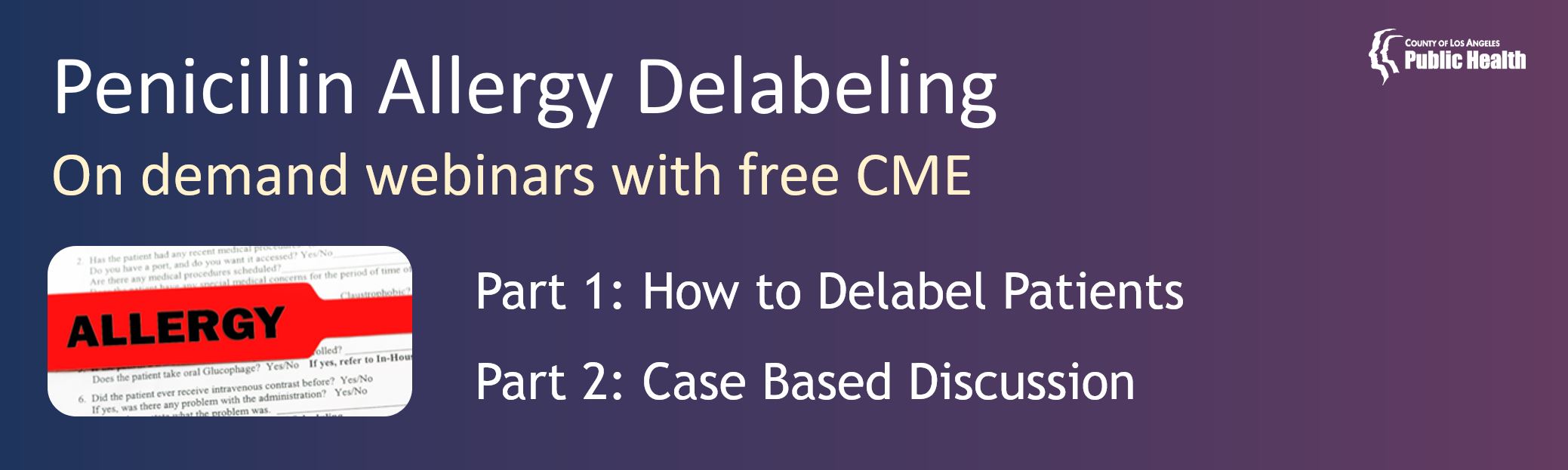 LAC | DPH | Antibiotic Stewardship Program