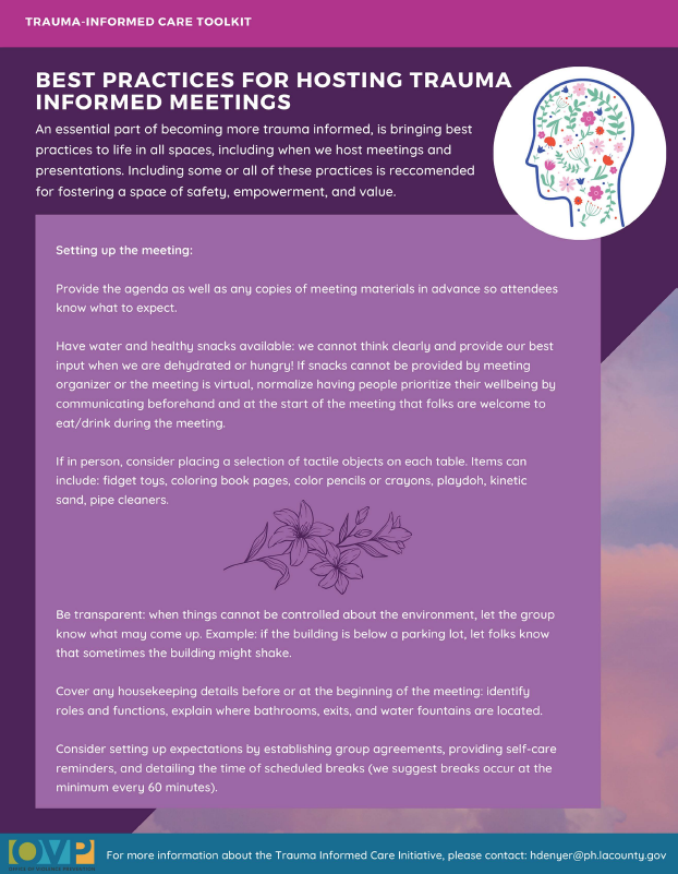 Trauma Infomed Care: Resources